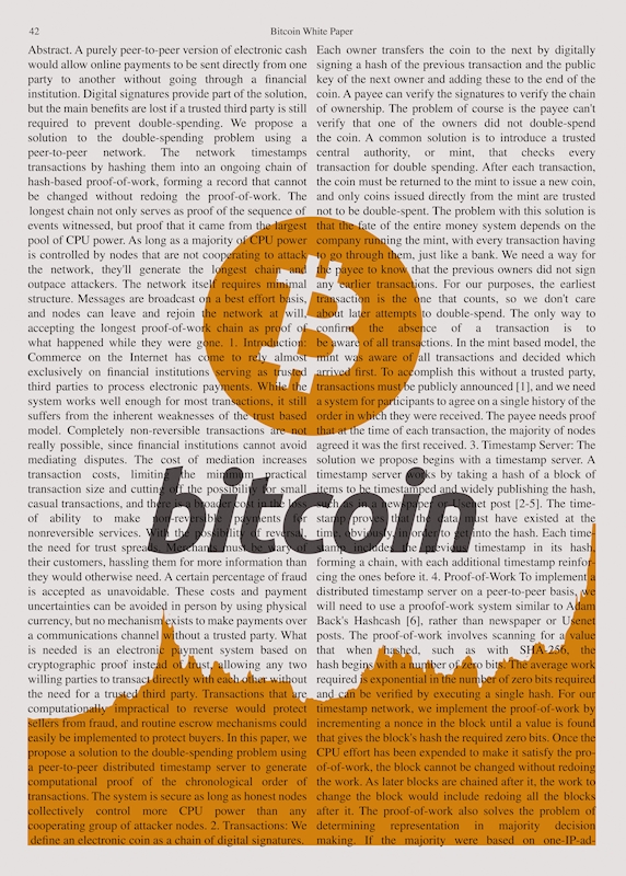 Bitcoin White Paper posters & prints by ricardoquexo - Printler