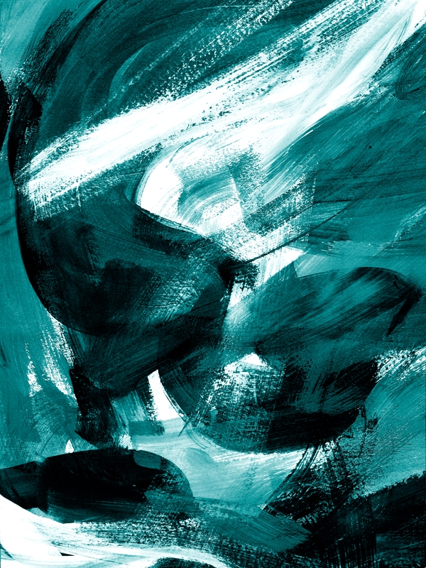 Obra de Arte Abstracta Petrol #1 pósters y Art Prints de Kathrin May ...