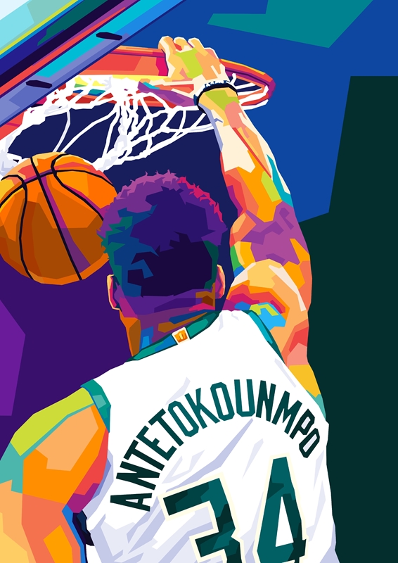 Giannis Antetokounmpo posters & prints by Siksisart - Printler