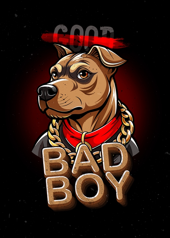 Dog Bad Boy posters & prints by Cute Animal - Printler