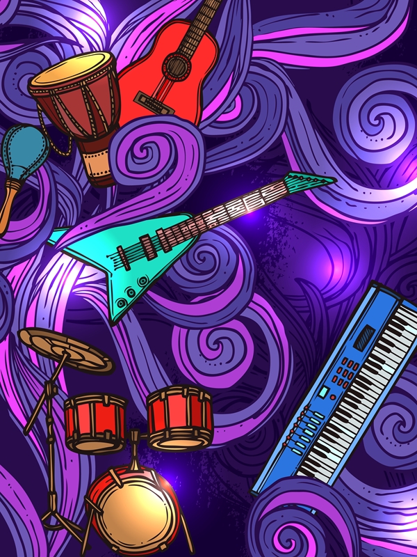 Musical Instrument posters & prints by Always On Art - Printler